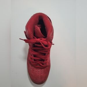 Nike | Shoes | Red Hightop Sneakers With Gum Sole | Poshmark